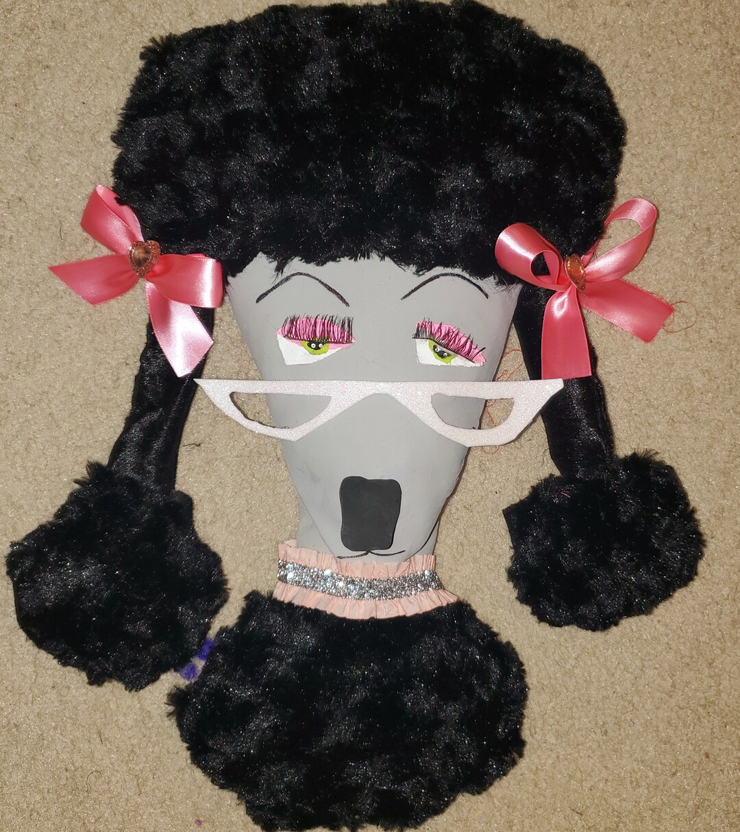 Prissy Chocalte Valentines Day Poodle Wreath Attachment/ Door Hanger ...