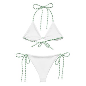 Green Gingham Eco Friendly String Bikini - Etsy