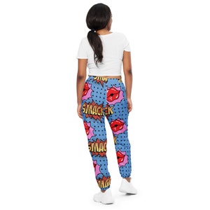 Retro Vintage Comic Strip Track Pants - Etsy