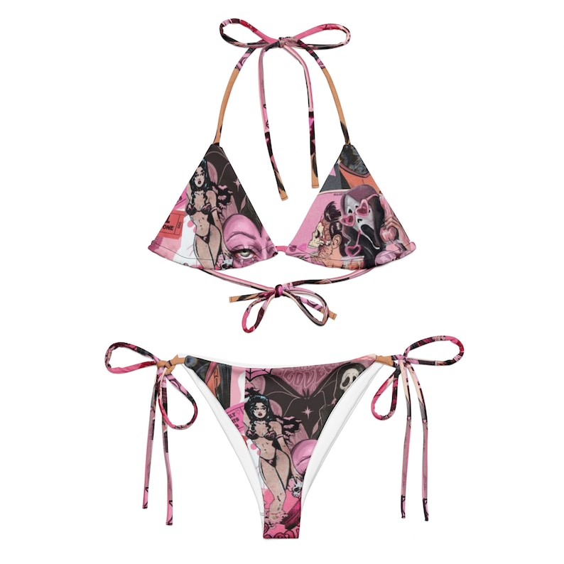 Retro Horror String Bikini - Etsy