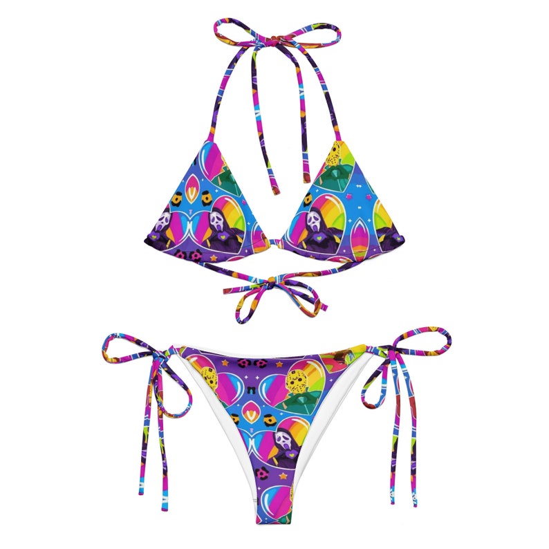 Retro Funk Eco-friendly Recycled String Bikini - Etsy