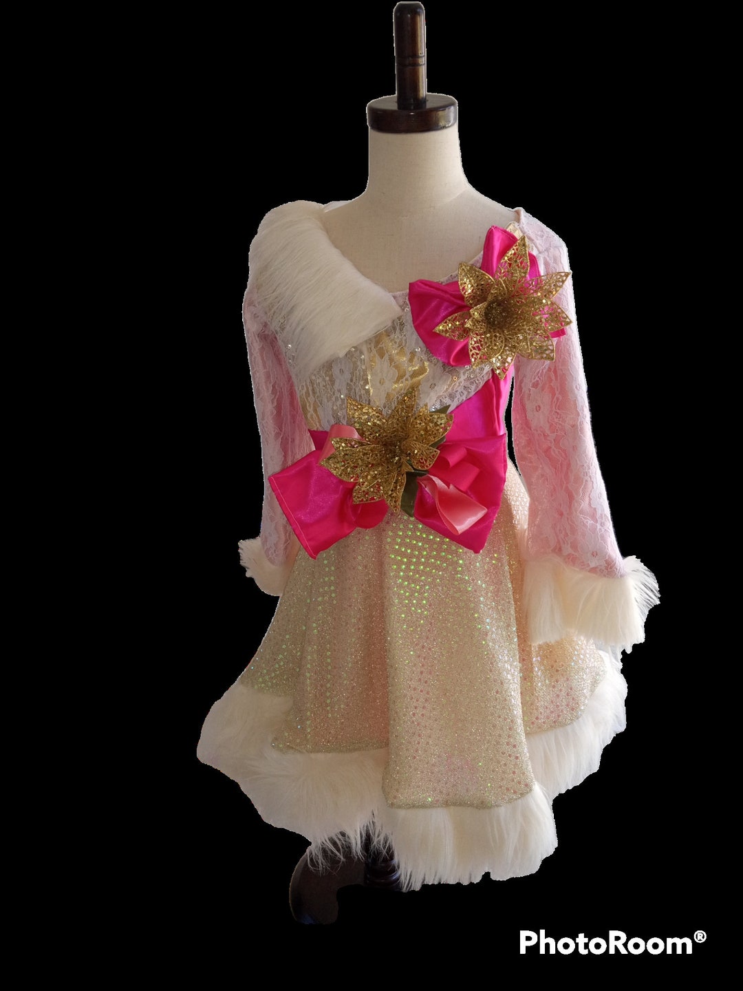 Pageant Winter Wear/ Christmas Wear / Christmas Dress - Etsy