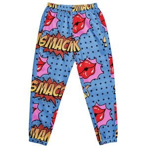 Retro Vintage Comic Strip Track Pants - Etsy