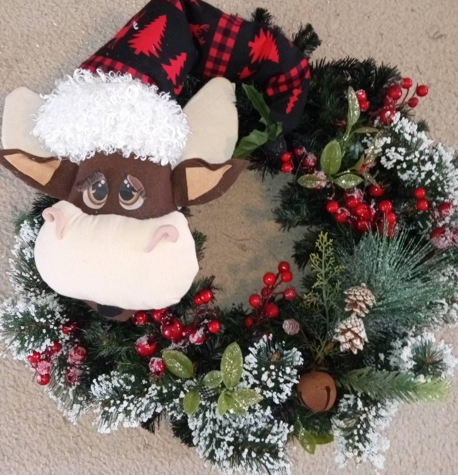 Moosetoe Knock Your Socks off Winter Wonderland Wreath/ Christmas ...