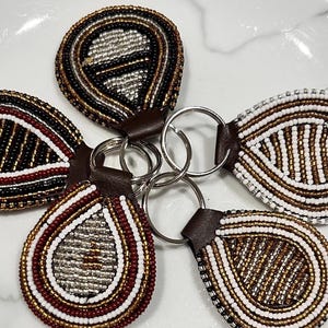 Africa Handmade Beaded Keyring/kenya Handmade Keyring/ Kenya Key Fob ...