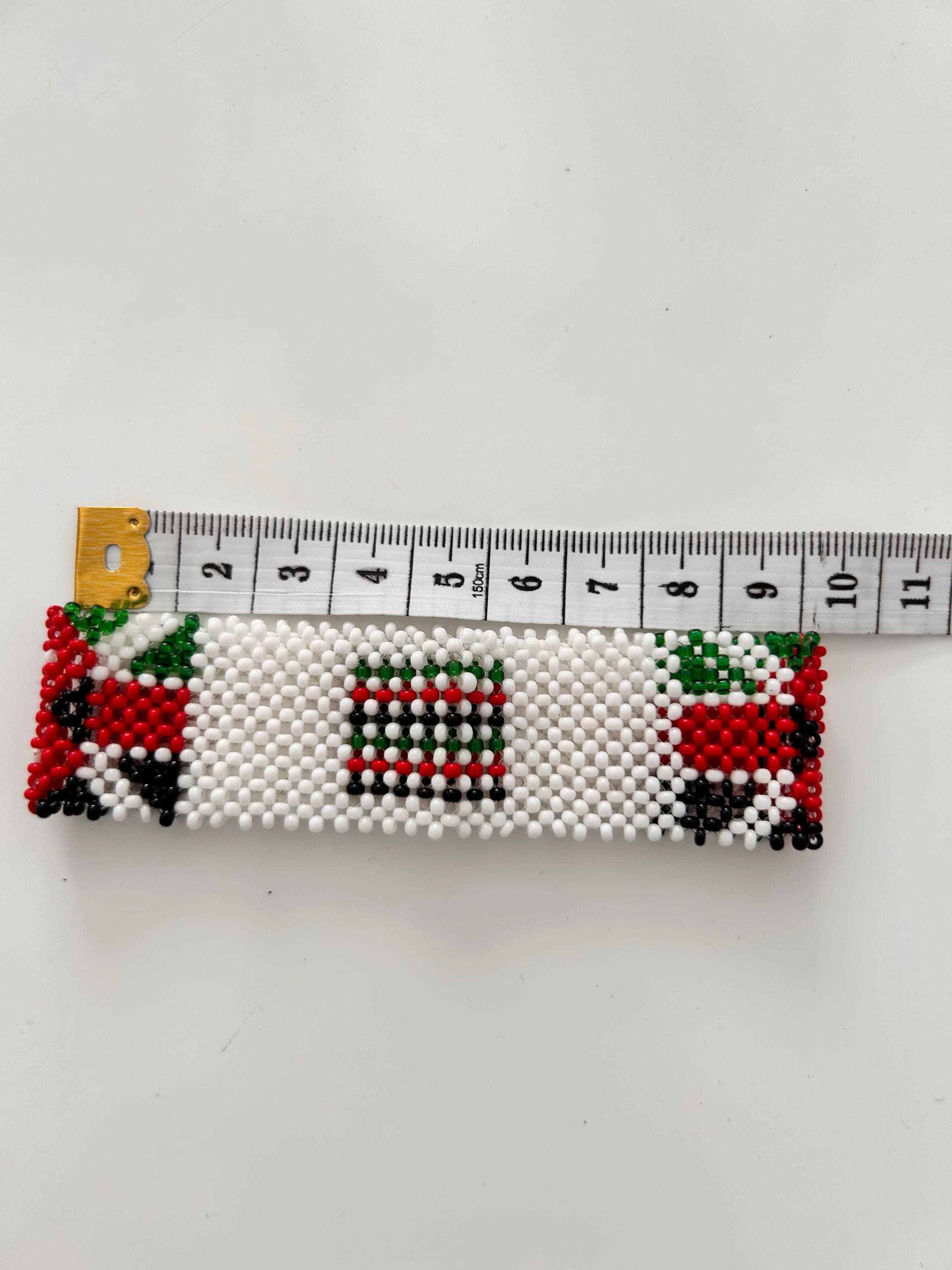 White Kenya Beaded Bracelet/ Kenya Flag Unisex Handmade Beaded ...