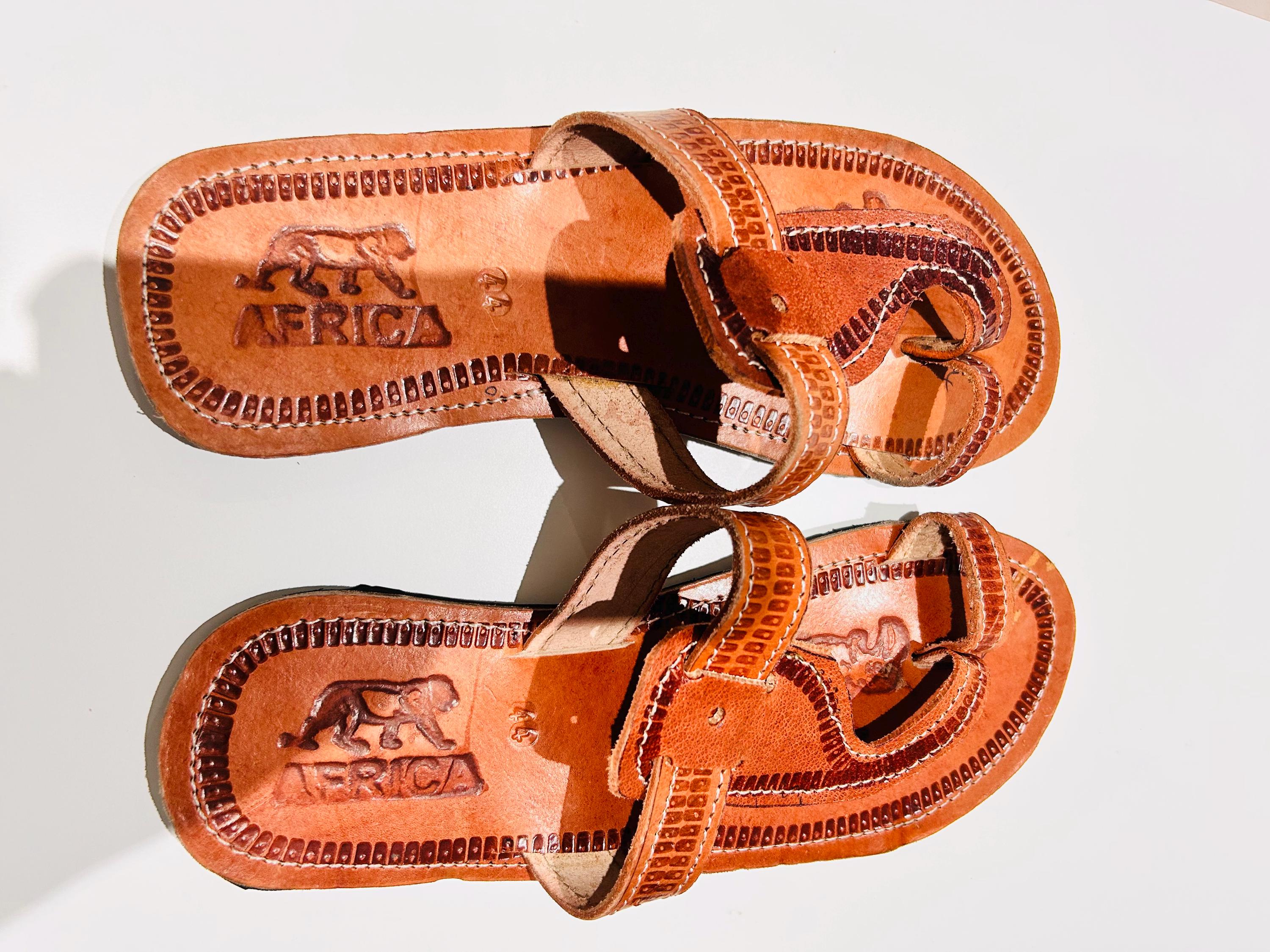 African Men Leather and Tyre Slippers/ Handmade Masai Slippers/masai ...