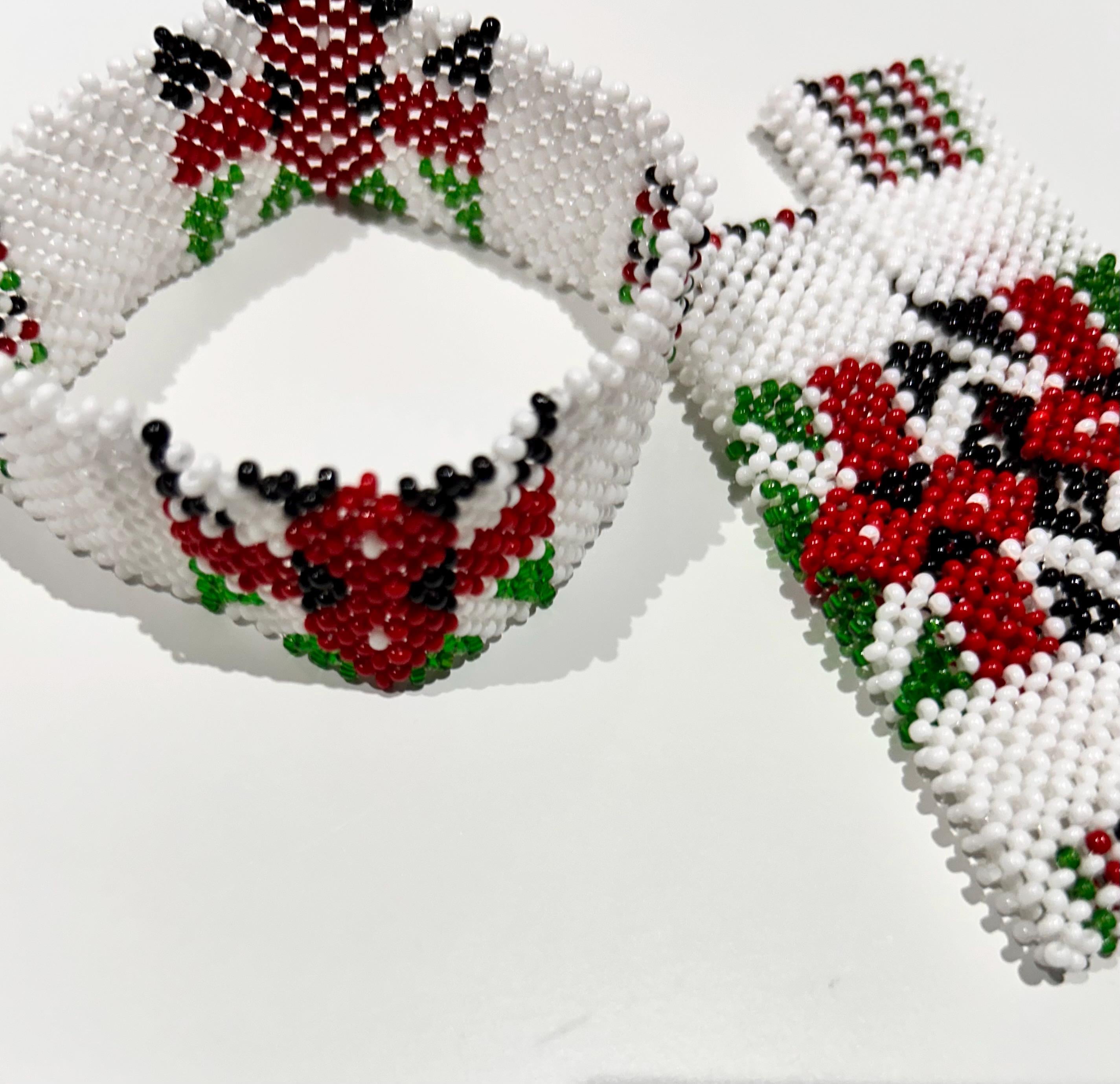 White Kenya Beaded Bracelet/ Kenya Flag Unisex Handmade Beaded ...