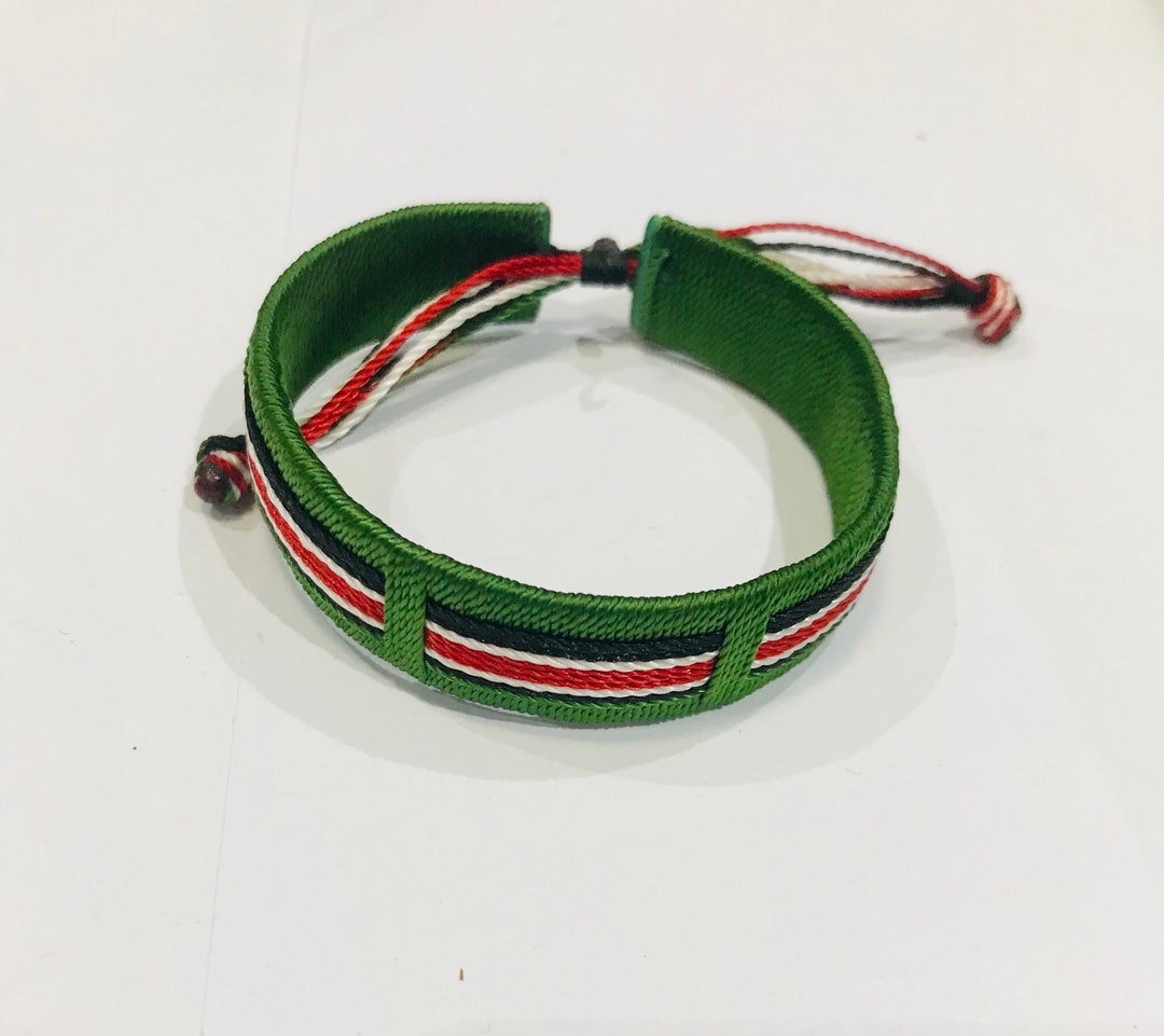 Kenya Flag Masai Bracelet/ African Handmade Wristbands (small ...