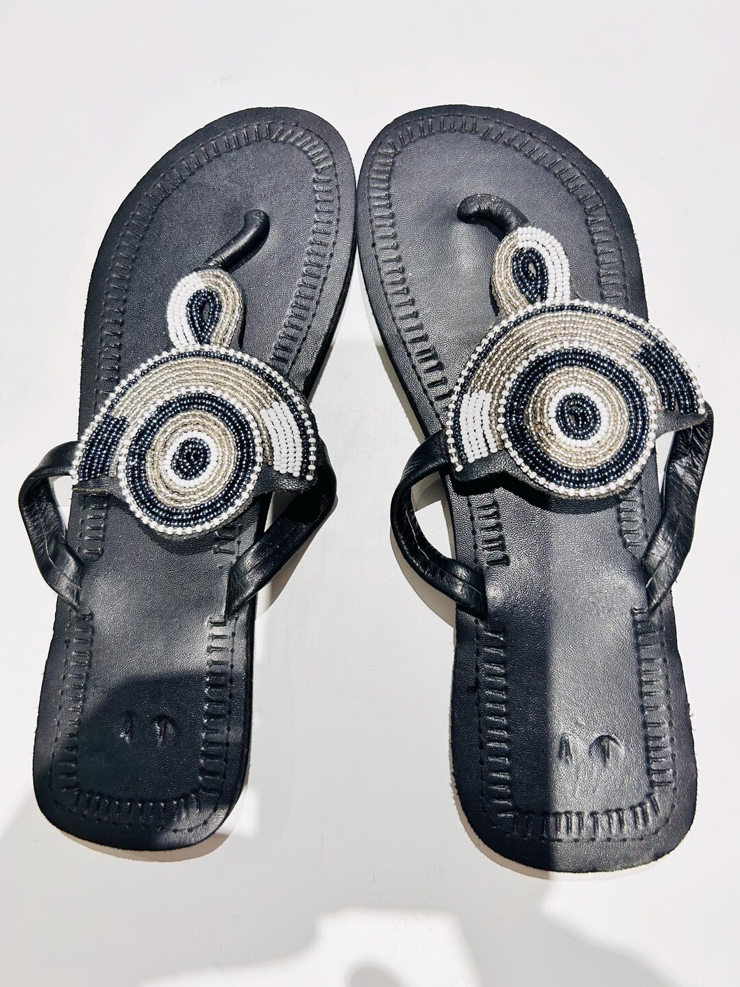 African Sandals Gift/masai Leather Sandals / Kenya Maasai Sandals ...