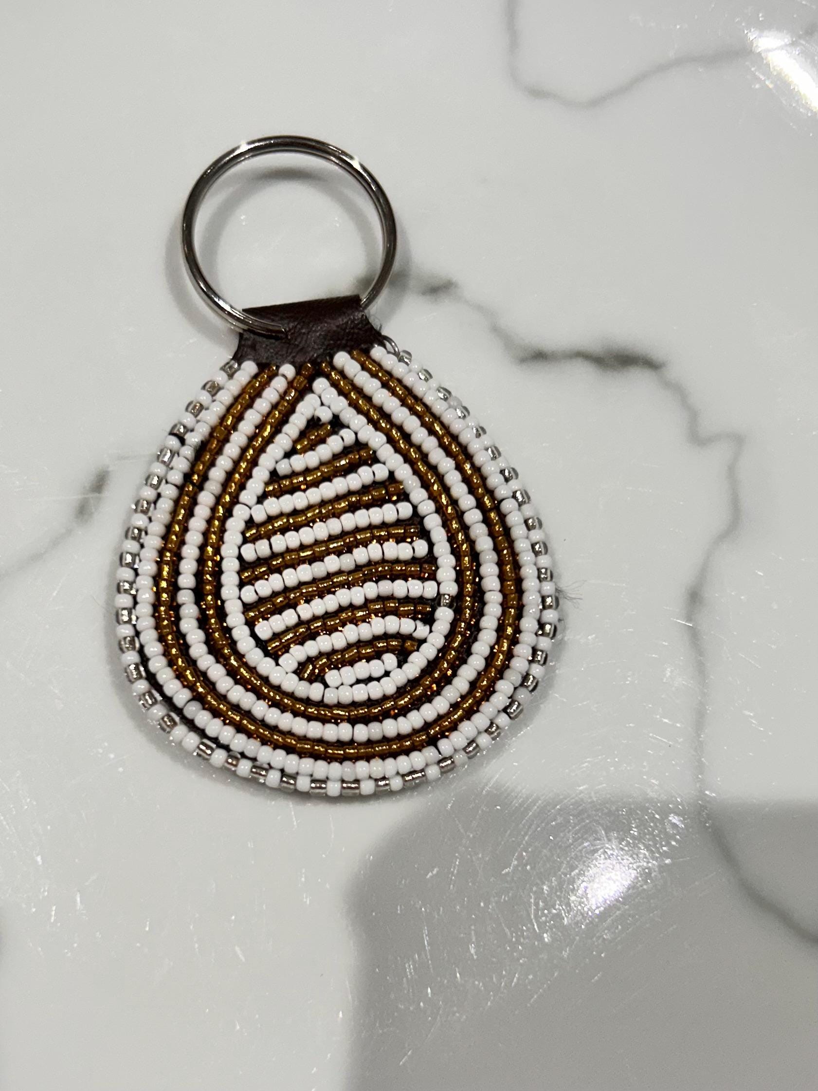 Africa Handmade Beaded Keyring/kenya Handmade Keyring/ Kenya Key Fob ...