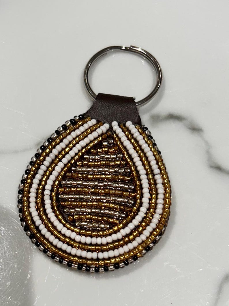 Africa Handmade Beaded Keyring/kenya Handmade Keyring/ Kenya Key Fob ...