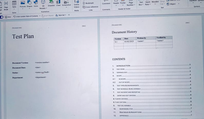 Test Plan Template |project Test Plan Template|uat Testing Plan ...