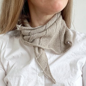 Knitting Pattern | Simple Mini Shawl | Easy Intermediate Lace Pattern ...