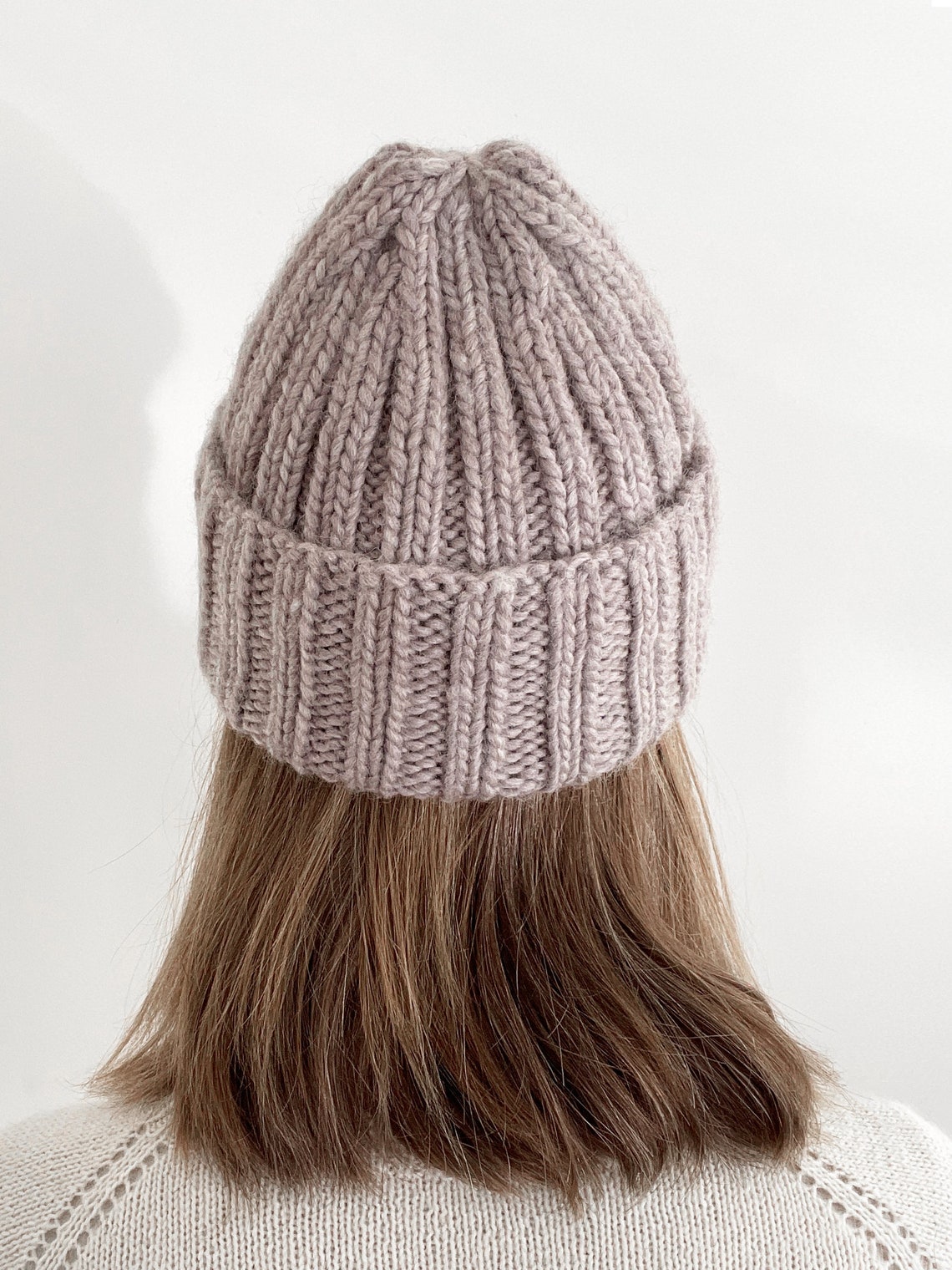 Basic Double Rib Beanie Knitting Pattern | 4 Patterns in 1 | Easy ...