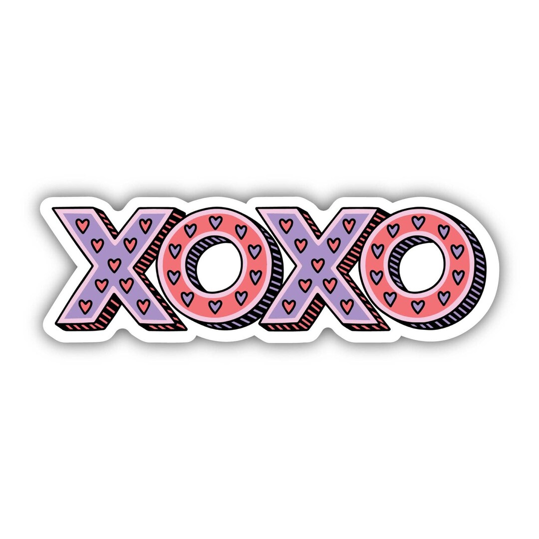 XOXO Valentine's Day Sticker - Etsy