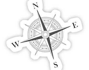 Compass Vinyl Decal Sticker Car Window Laptop Wall Choose Size and ...