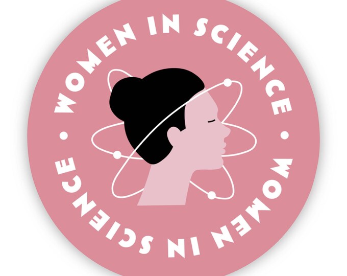 Women in Science Pink Sticker - Etsy