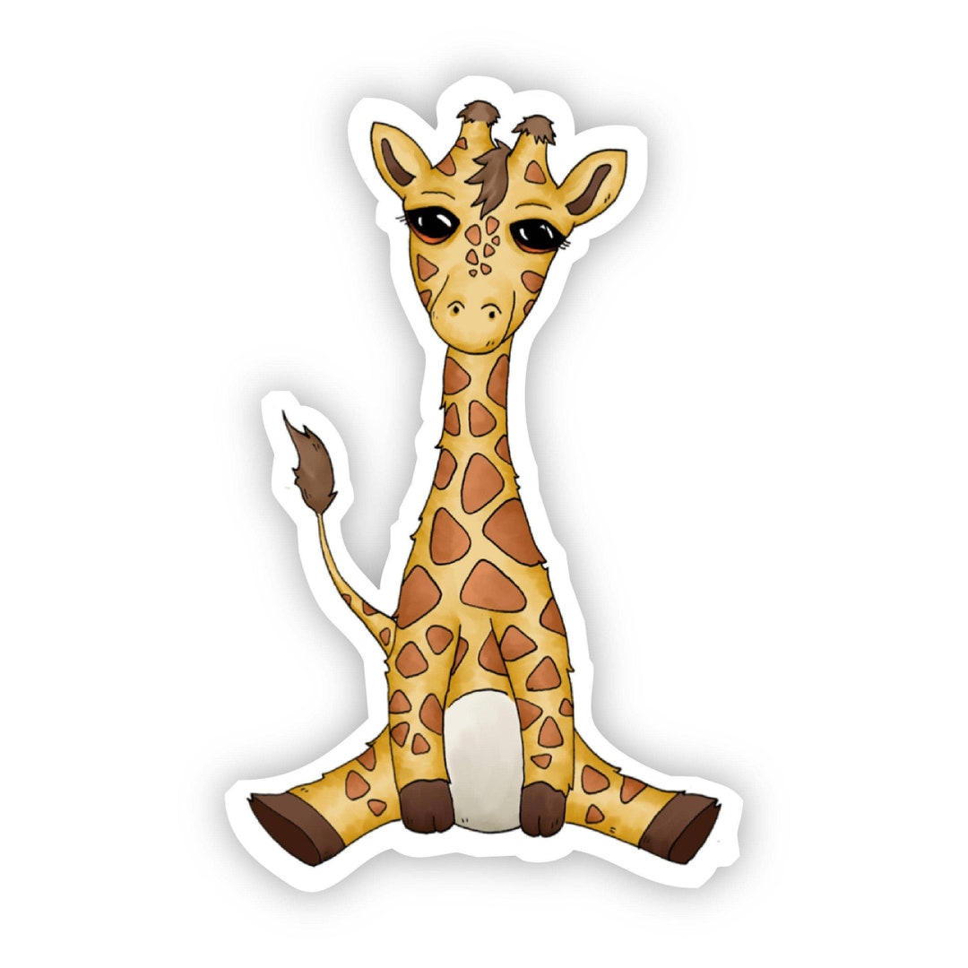 Baby Giraffe Sticker - Etsy