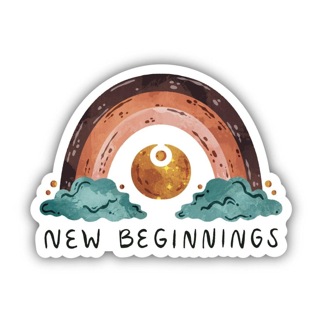 New Beginnings Sticker - Etsy