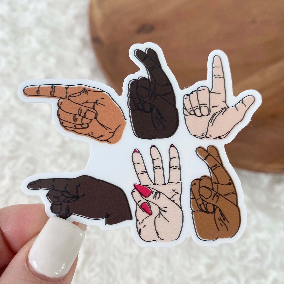 GRL PWR Sign Language Sticker - Etsy