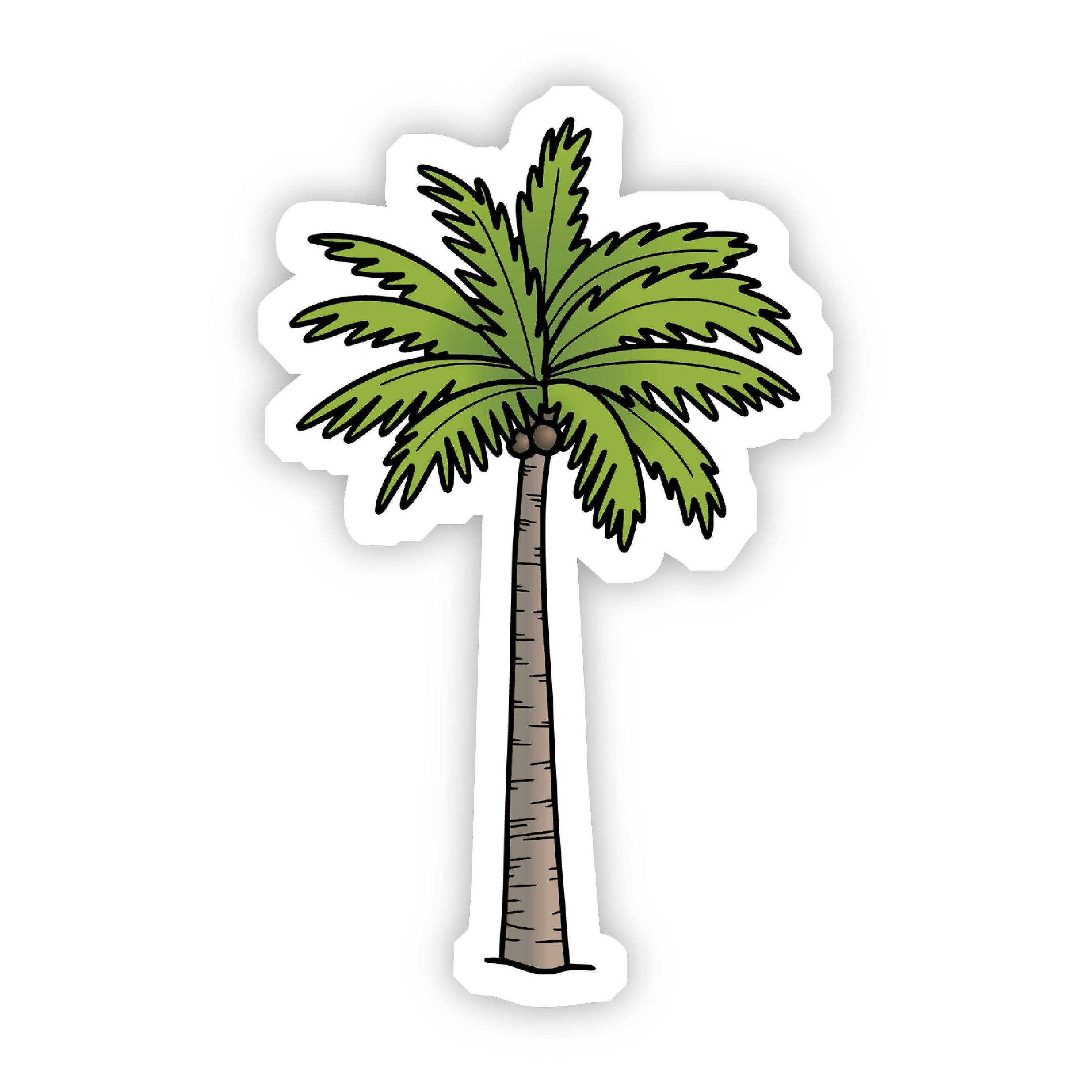 Green Palm Tree Beach Aesthetic VSCO Sticker - Etsy