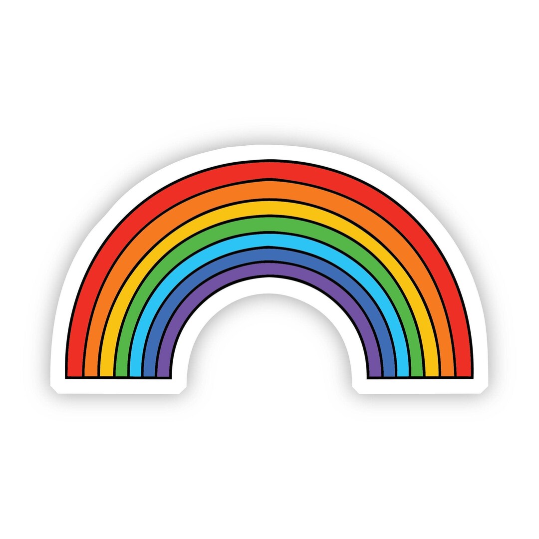 Rainbow Aesthetic Sticker - Etsy