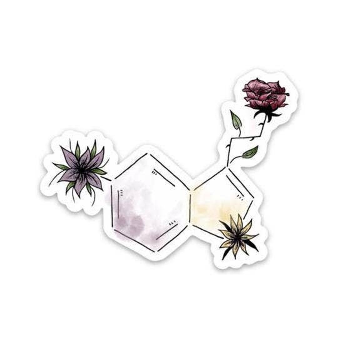 Color Serotonin Symbol Sticker - Etsy