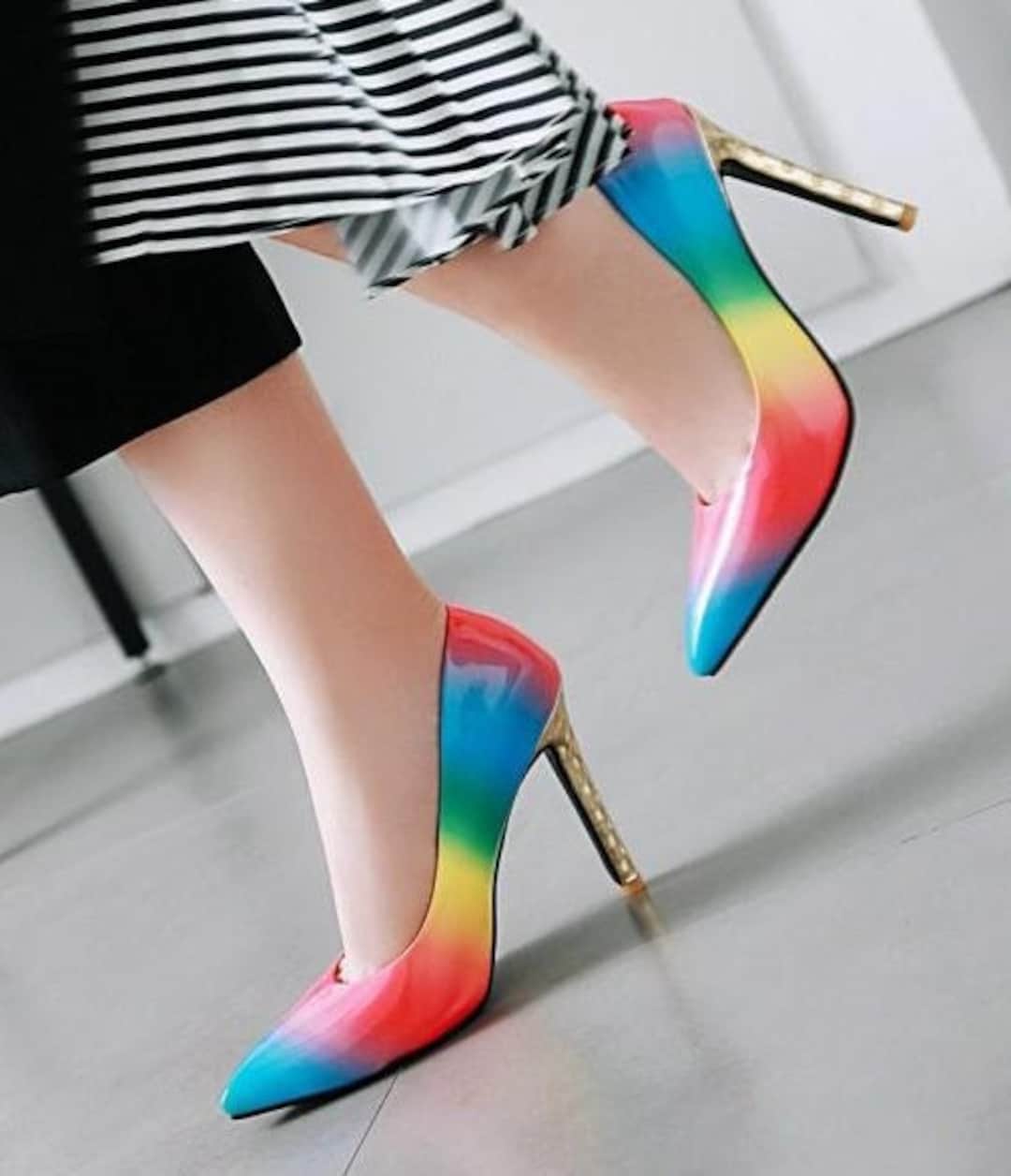 Rainbow High Heels Shoes