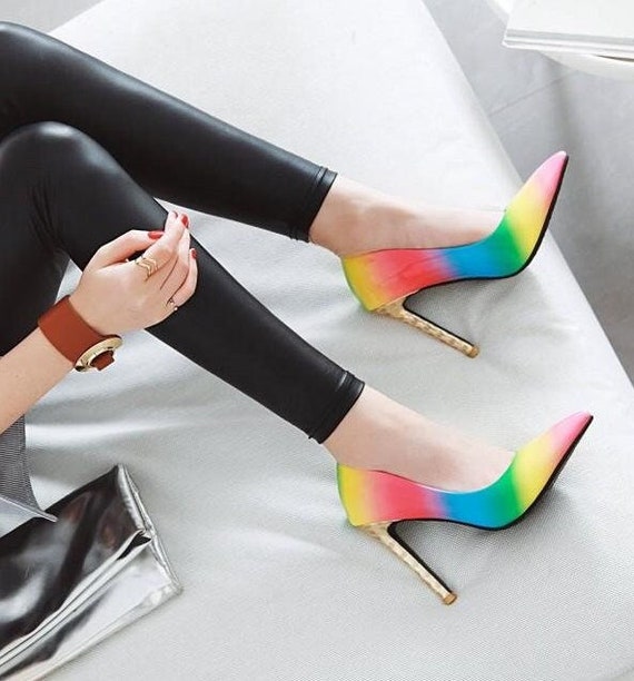 Rainbow High Heels Shoes