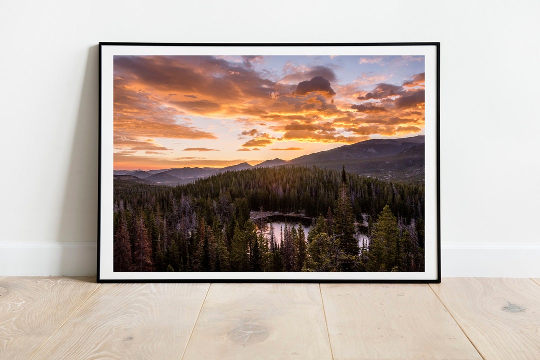 Emerald Lake Sunrise Photo | Estes Park Landscape Digital Print | Rocky ...