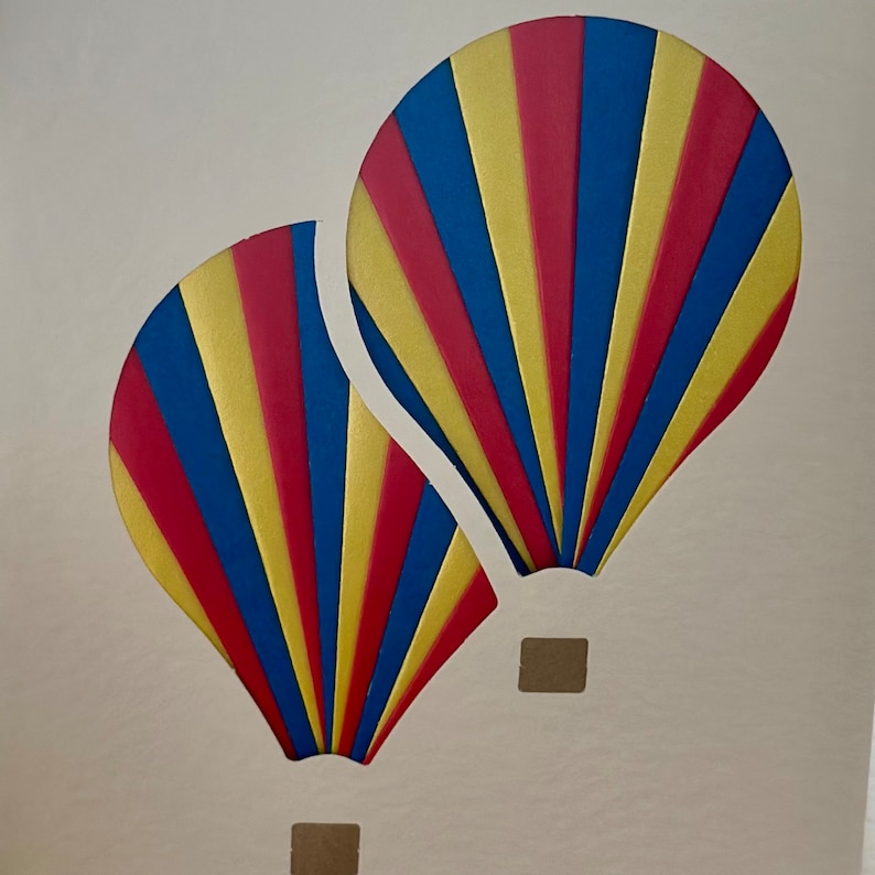 Iris Folded Hot Air Balloon - Etsy UK