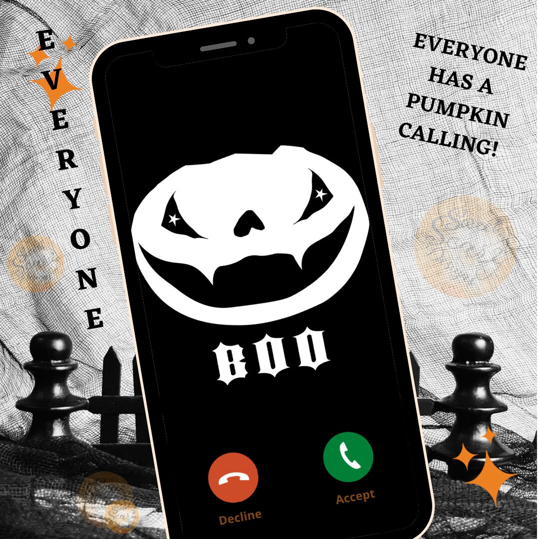 Halloween iPhone Wallpaper, Screensaver, Orange, White, Pink Pumpkin ...