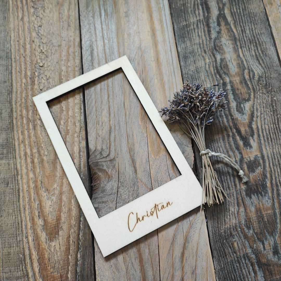 Personalized With Name Milestone Photo Frame Made of Wood - Etsy