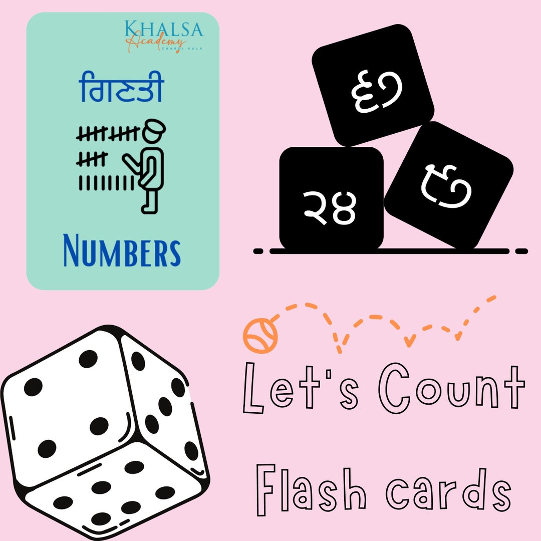 Let Us Count (flashcard Set) - Etsy