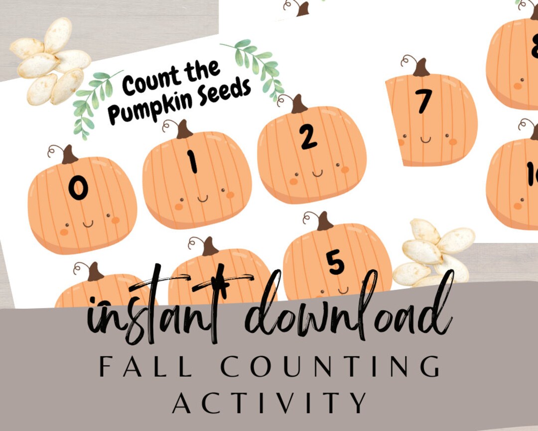 Pumpkin Seeds Counting Book