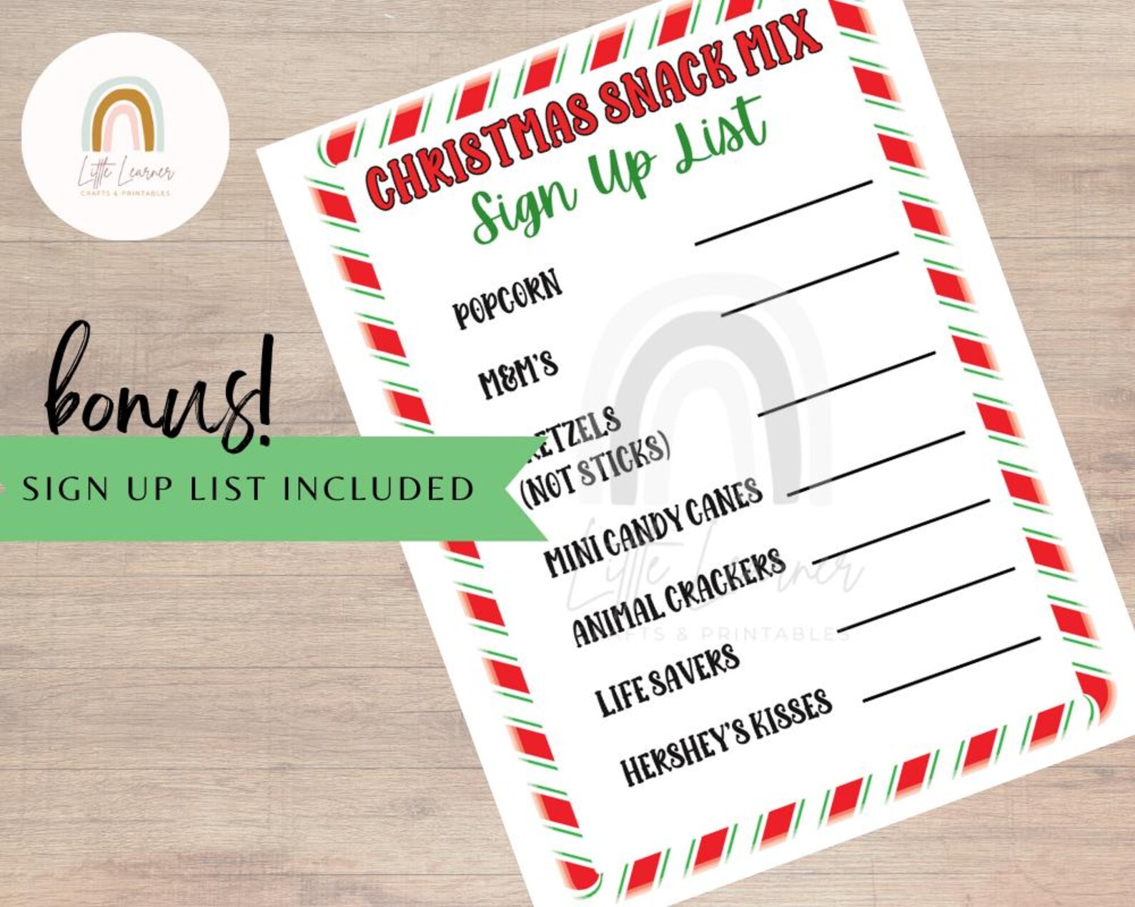 Christmas Story Snack Mix Printable | Christmas Activity for Preschool ...