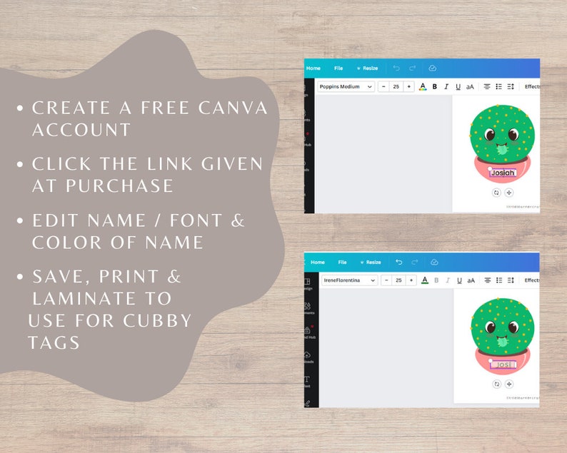 Editable Classroom Name Tags | Cactus Tags for Cubby Nametag | Spring ...