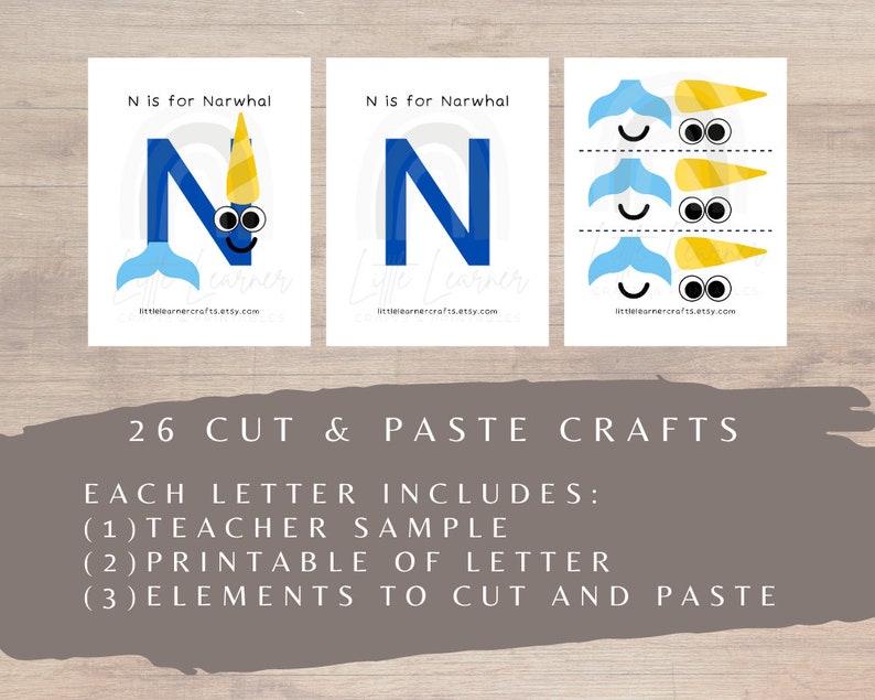 Alphabet Letter Crafts Printable ABC Book Preschool ABC Crafts ...