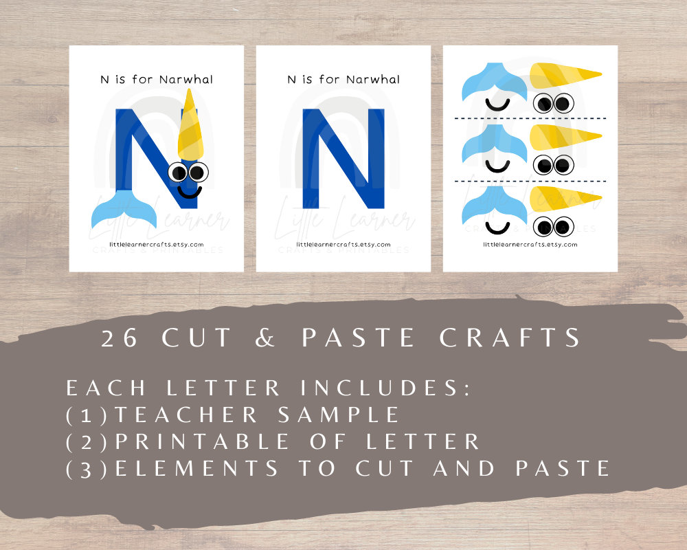Alphabet Letter Crafts Printable ABC Book Preschool ABC Crafts ...