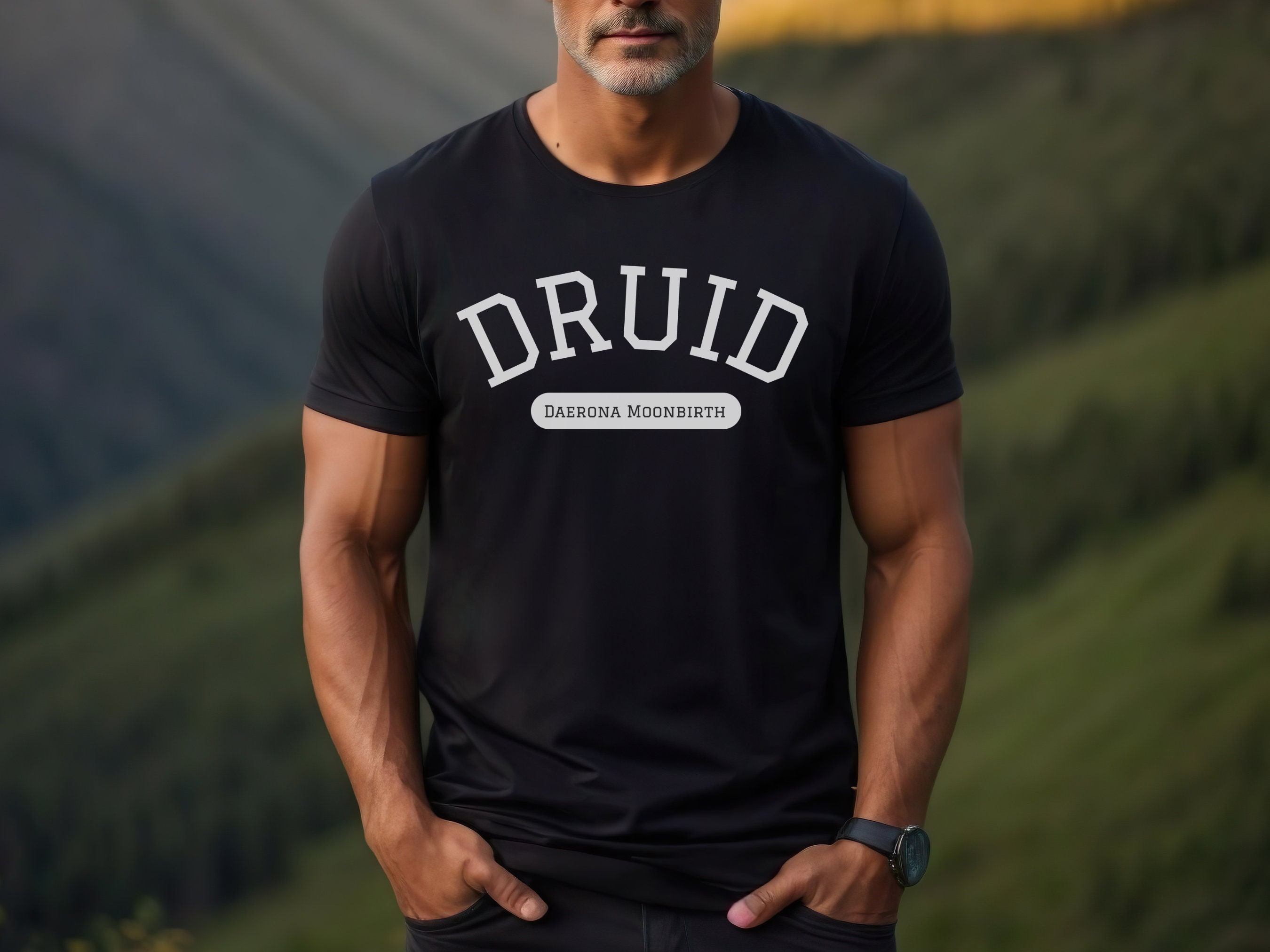Personalized Dnd Druid Shirt, Custom Character Birthday Gift Brother ...