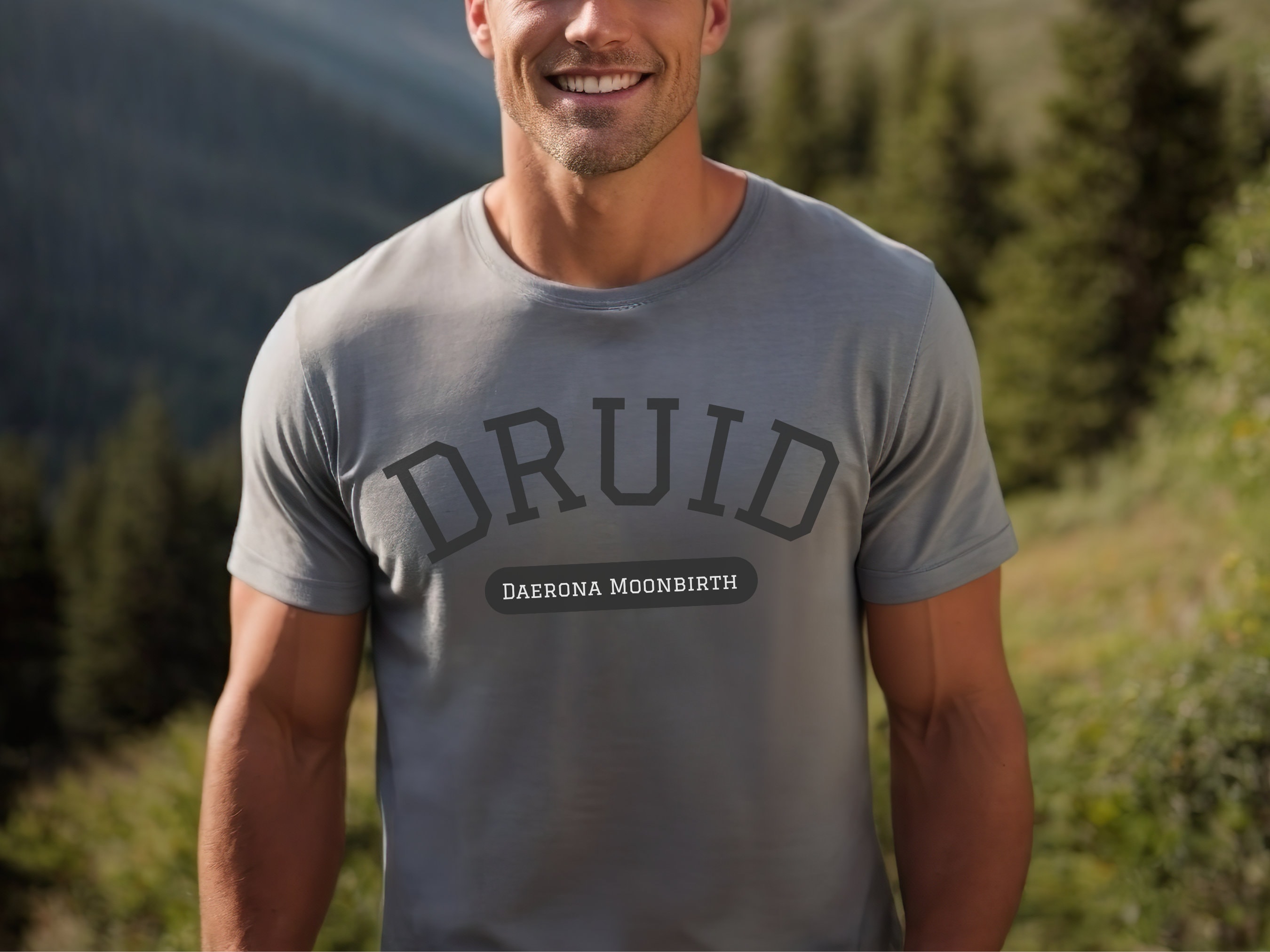 Personalized Dnd Druid Shirt, Custom Character Birthday Gift Brother ...