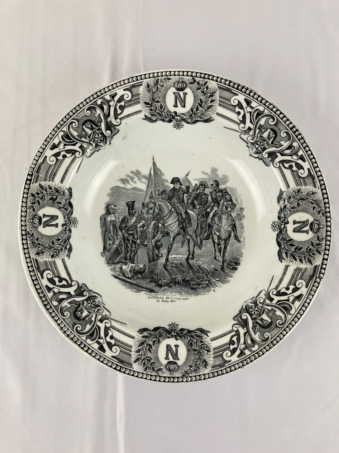 Plate Collection Boch Brothers Ceramic Napoleon battle - Etsy