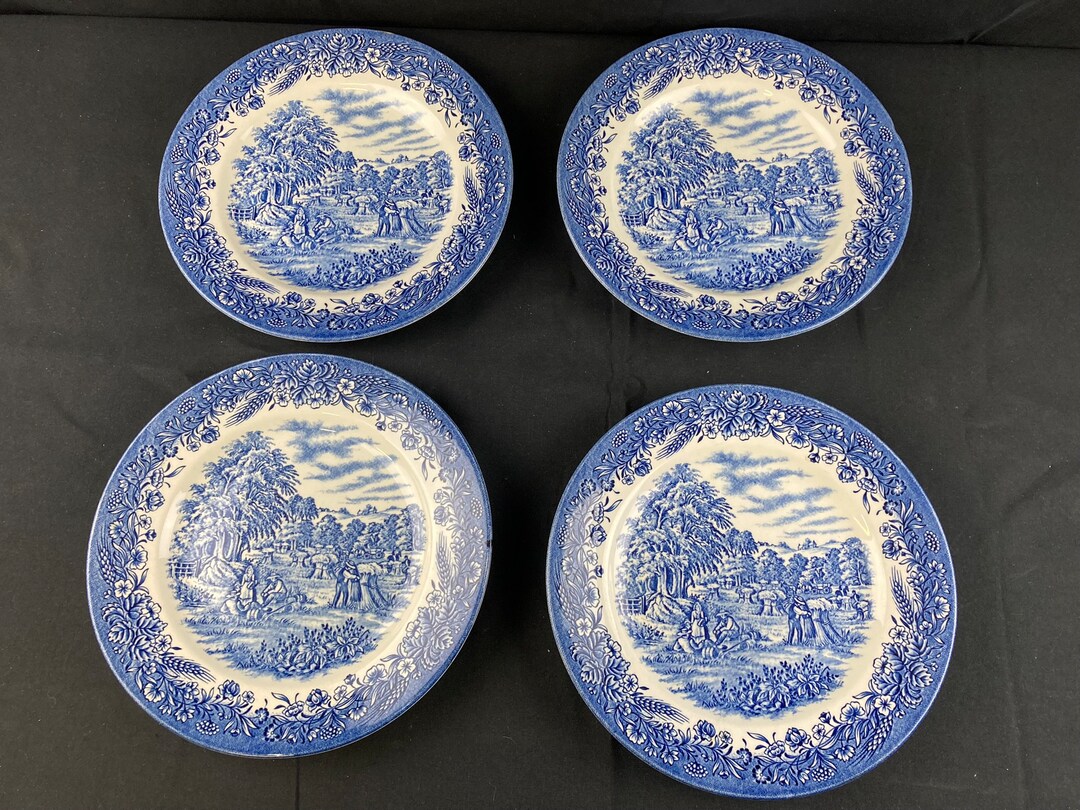 Set of 4 Plates Churchill England - Etsy