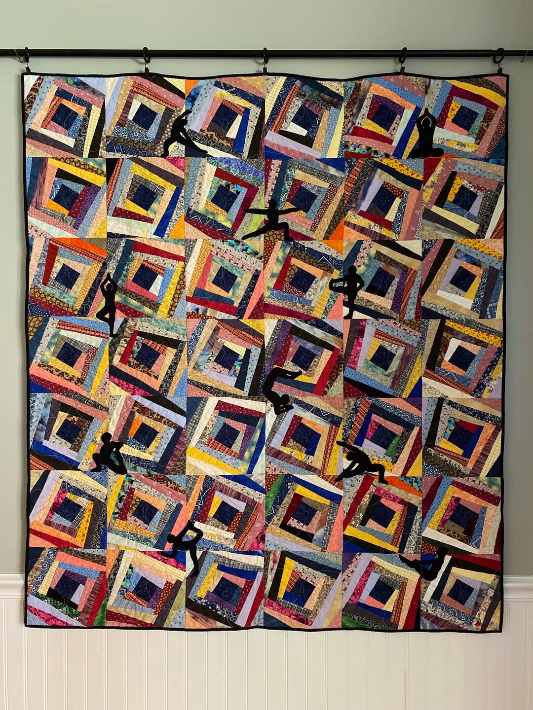 Patchwork Applique Yoga Quilt - Etsy