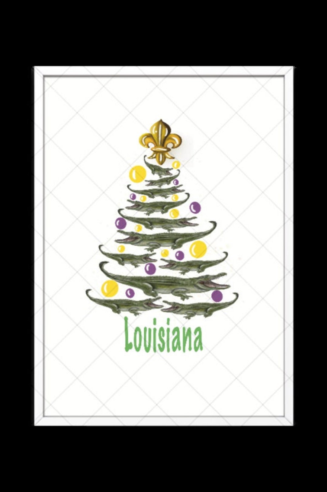 Alligator Christmas Tree - Etsy