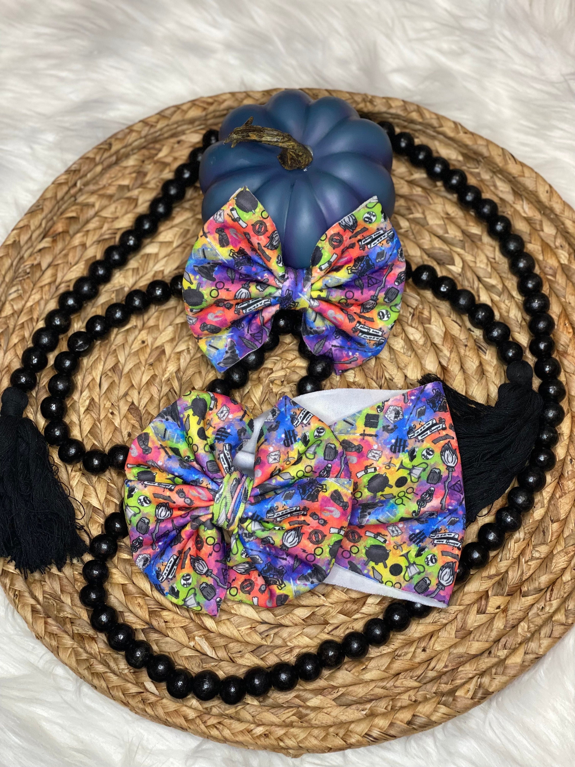 Wizard Boy Inspired Bow HP Inspired Print Bow - Etsy