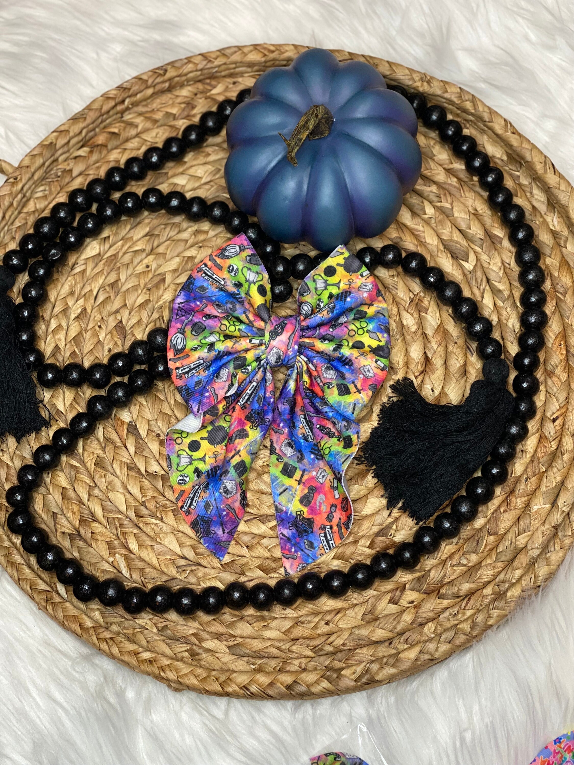Wizard Boy Inspired Bow HP Inspired Print Bow - Etsy