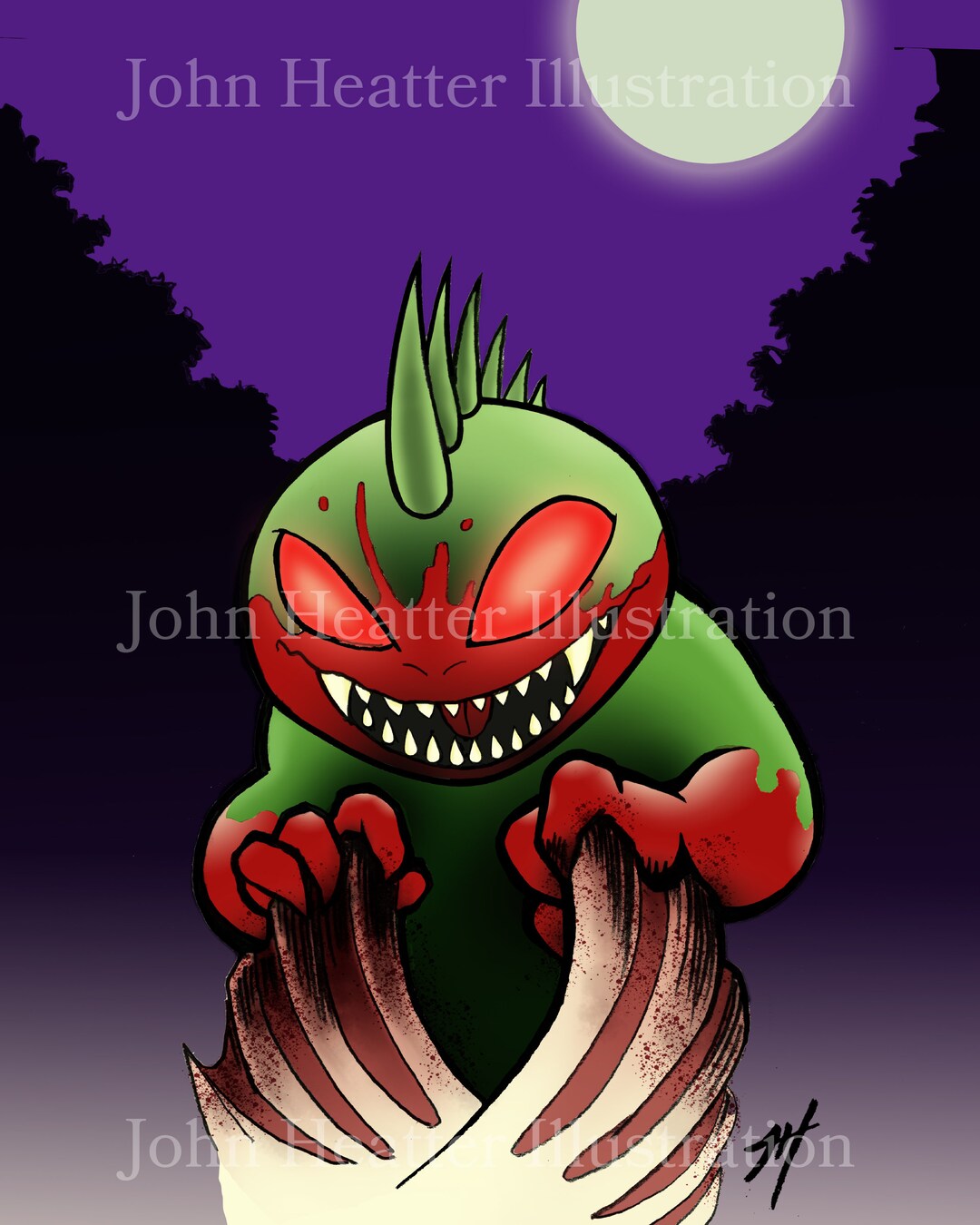 Chupacabra Art Print, Digital Prints Download, Digital Download Wall ...