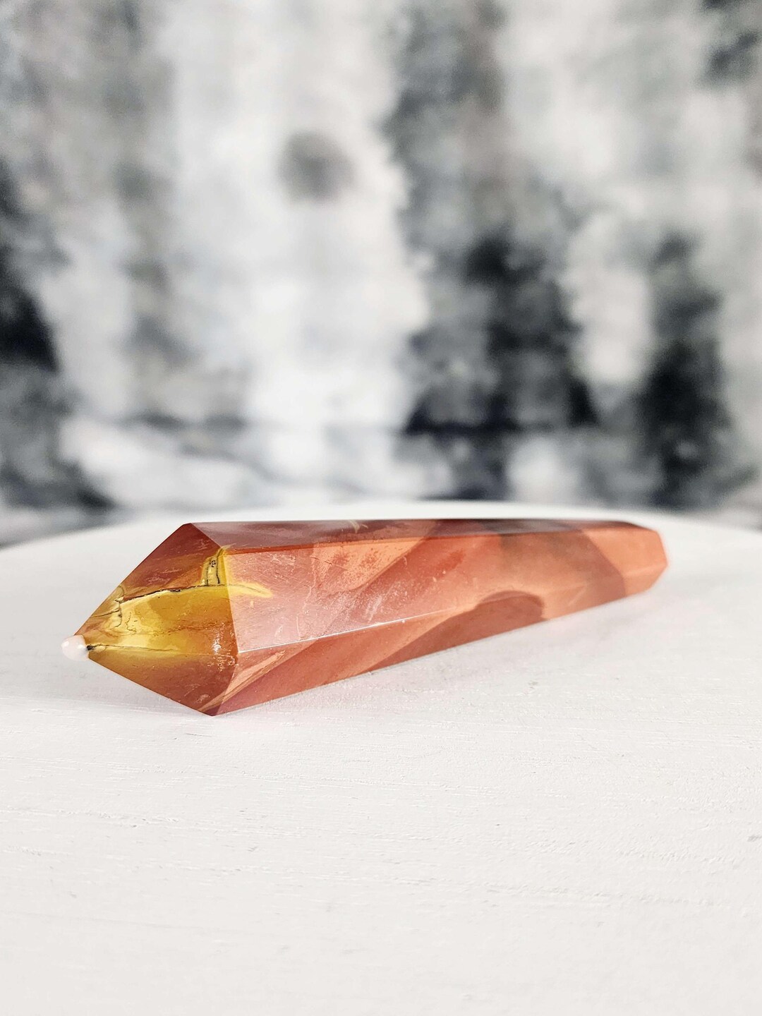 Mookaite Crystal Scepter Carving Red & Yellow Jasper Wand - Etsy
